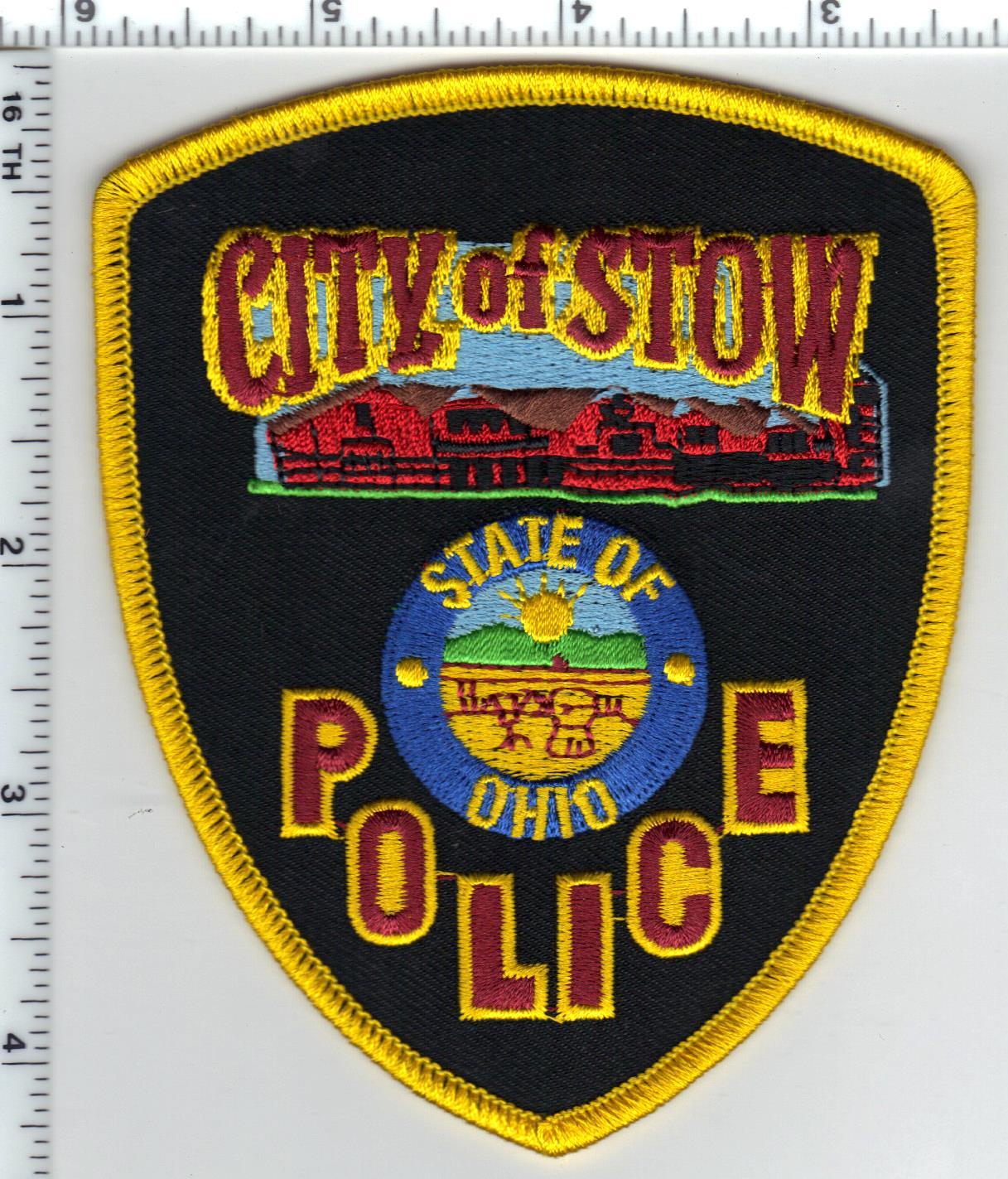 City of Stow Police (Ohio) 4th Issue Shoulder Patch | eBay