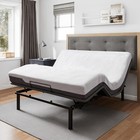 Ergonomic Queen Size Adjustable Bed Base, Wireless Remote Independent ...