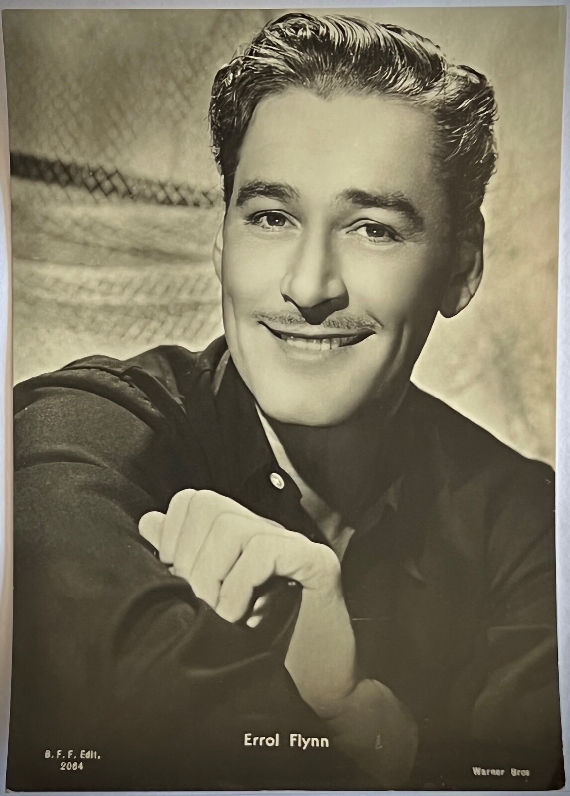 Errol Flynn Postcard Photo Original - Warner Bros - '50 | eBay