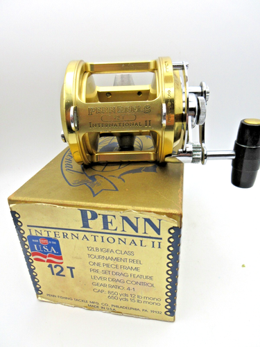 Penn International ll 12T w/ box & rod clamp-RP | eBay