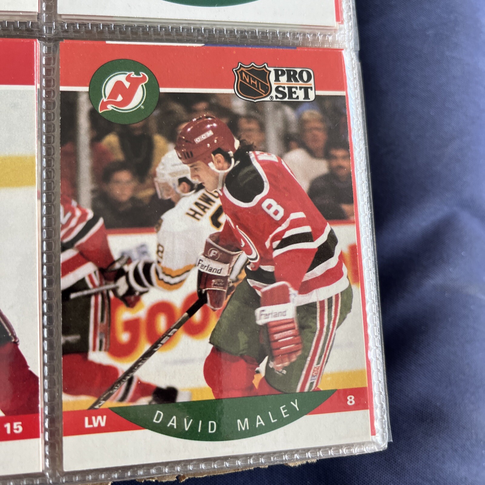 1990-91 Pro Set Hockey Card David Maley New Jersey Devils #171 | eBay
