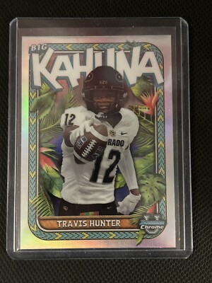 Travis Hunter 2023 Bowman U Chrome RARE "BIG KAHUNA" CASE HIT Rookie ...