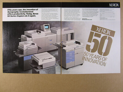 1988 Xerox 50 Series Copiers 5090 5046 5028 5018 vintage print Ad | eBay