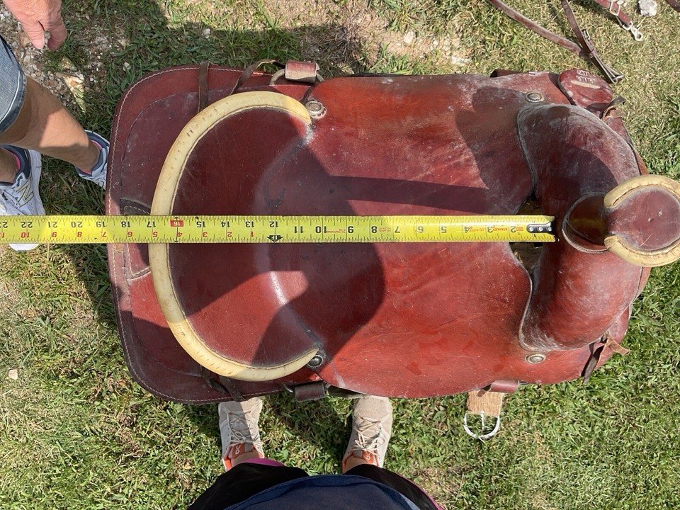 16” Unbranded Hard Seat Ranch Saddle- Narrow Gullet | eBay