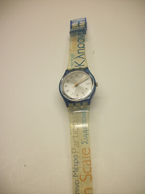 2004 swatch model gsw-121 athens olympic's quartz wrist watch runs | eBay