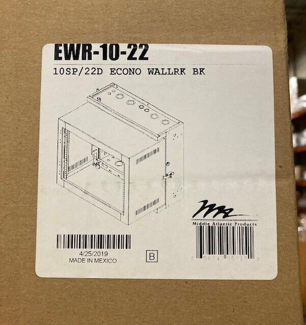 Middle Atlantic EWR-10-22 Wall Mount Rack (NIB) | eBay