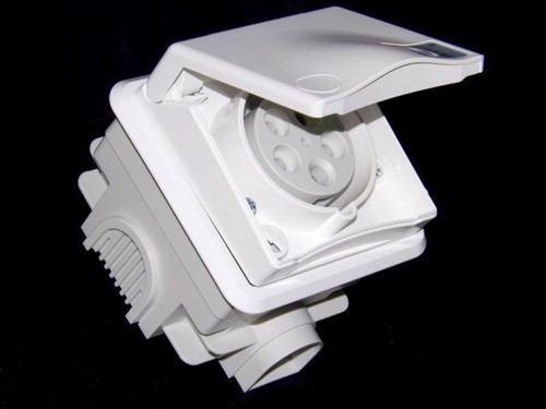 16A CEE Design Unterputz Steckdose IP44 5-p Unterputzdose 5p PCE 885-6v ...