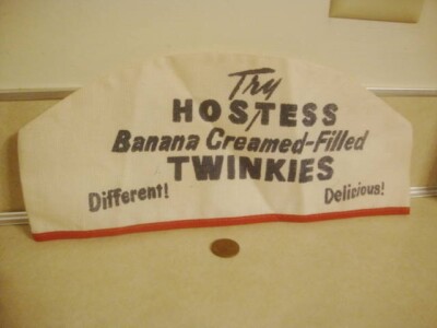 Vtg PROMO Cap Advertising Store Clerk Hat HOSTESS BANANA CREMED FILLED ...