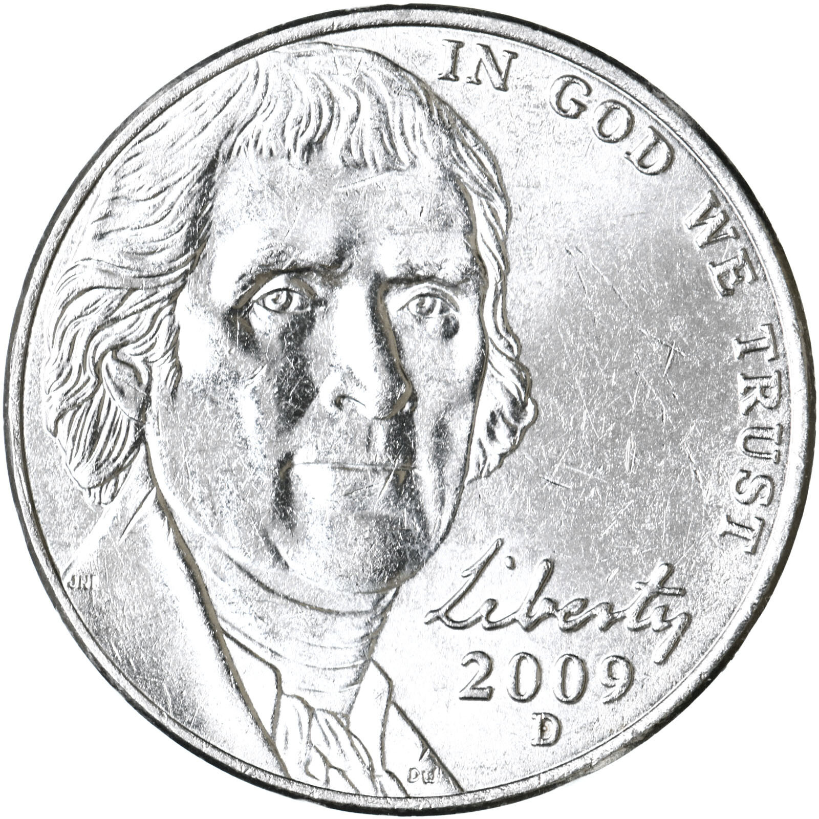 2009 D Jefferson Nickel Brilliant Uncirculated Coin | eBay