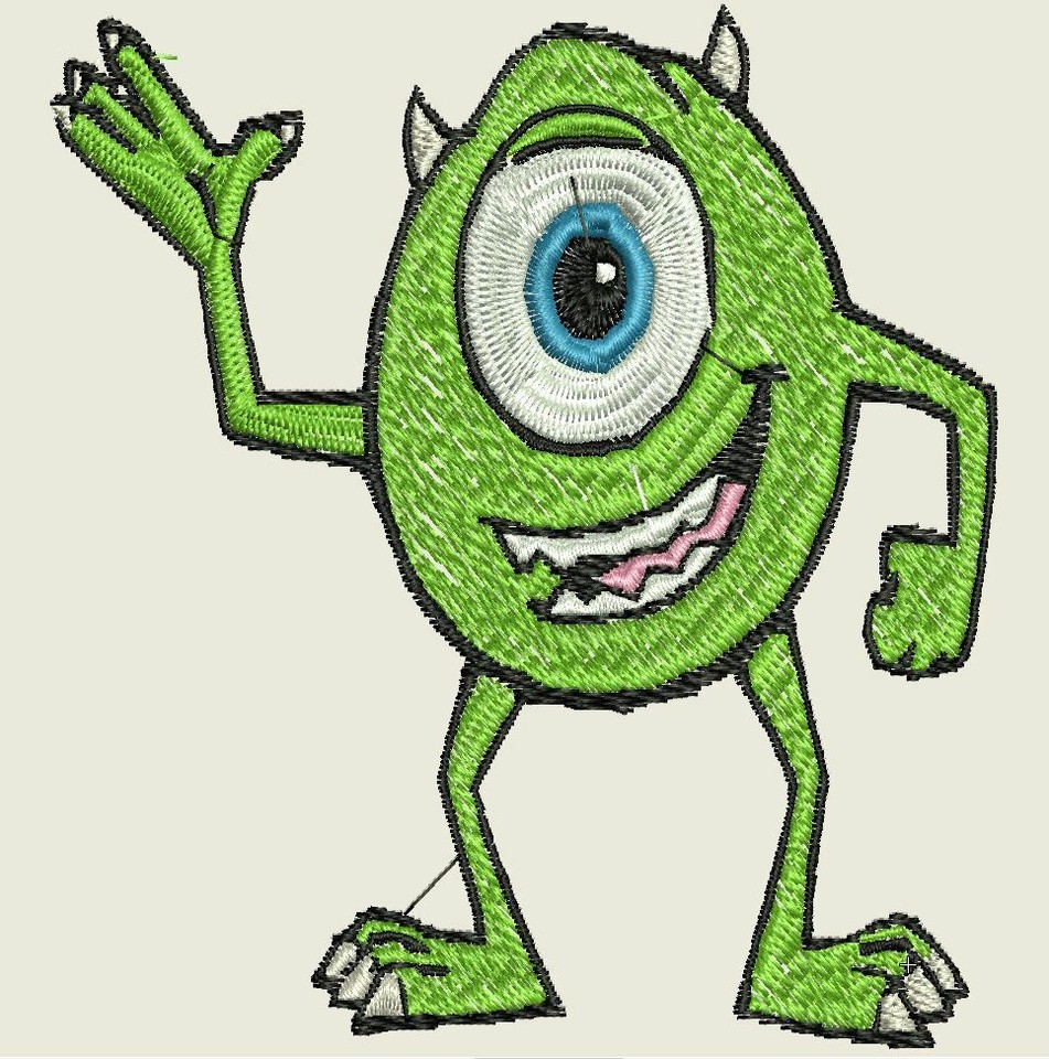 Monsters, Inc. Embroidery Designs (59) - CD/USB/Floppy/PES Mem Card ...