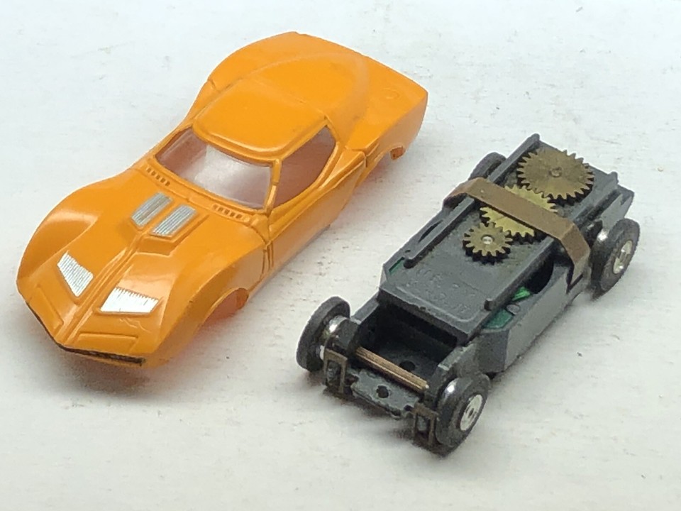 AURORA THUNDERJET TJET MAKO SHARK # 1380 RARE *ORANGE* HO SLOT CAR ...