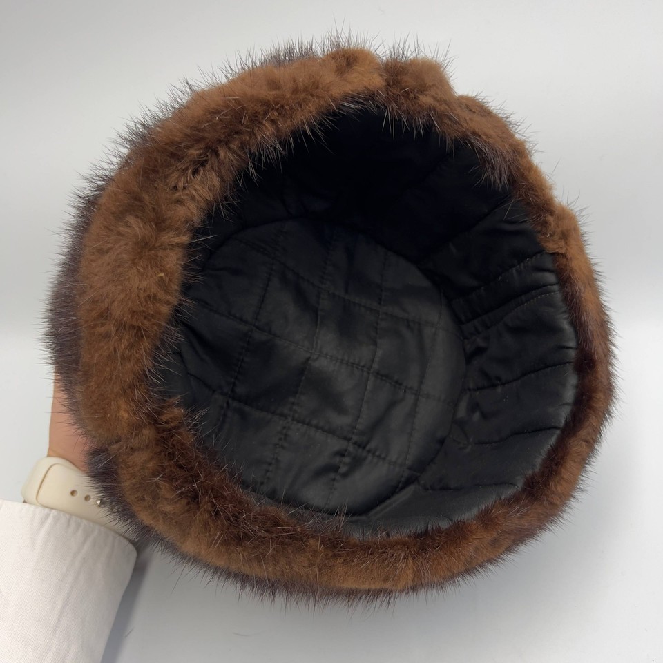 1992 Vintage Mink Fur Ushanka Men’s Hat Size 60 Ukraine Original Box ...