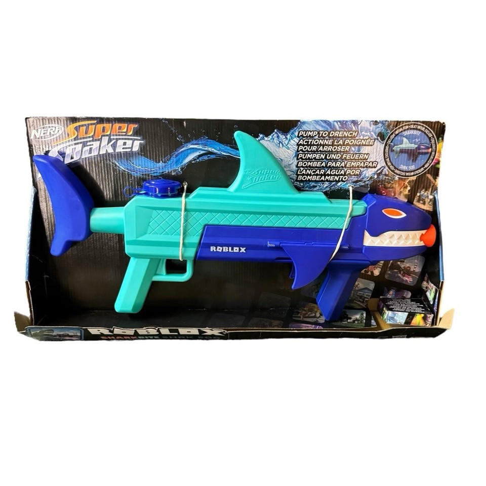 Roblox Nerf Super Soaker SharkBite SHRK 500 Gun Comes Without Code New ...