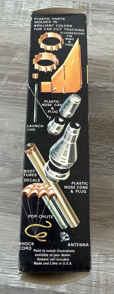 Vintage MPC #R-822-150 REDSTONE MAVERIC FLYING MODEL ROCKET KIT - NEW ...