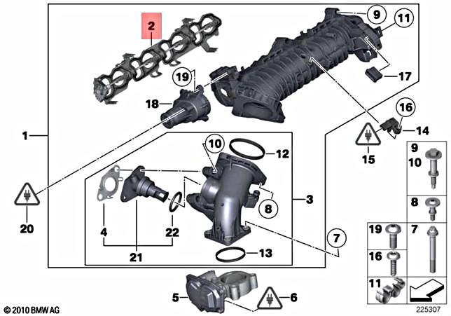 Genuine BMW X3 F25 F30 F31 328d 328dX X3 28dX SAV Sedan SEAL MOUNT ...