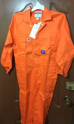 Worksense Work Overalls Size 89L Orange Lightweight Cotton Coverall ...