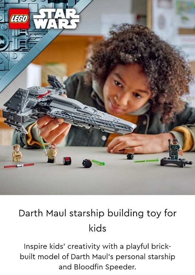 LEGO Star Wars 75383 ~ Darth Maul's Sith Infiltrator ~ Brand New ...