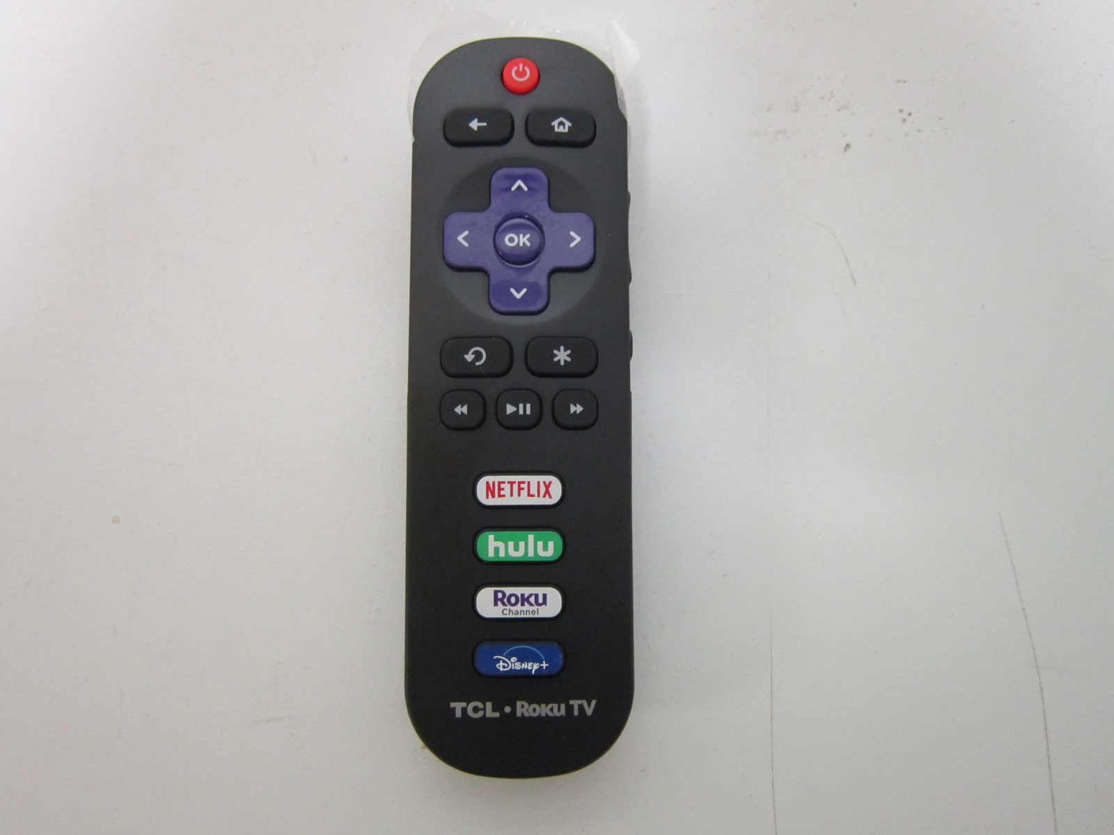 TCL Roku Remote Netflix Hulu Roku Disney+ (06-IRPT20-URC280J) URC280J ...
