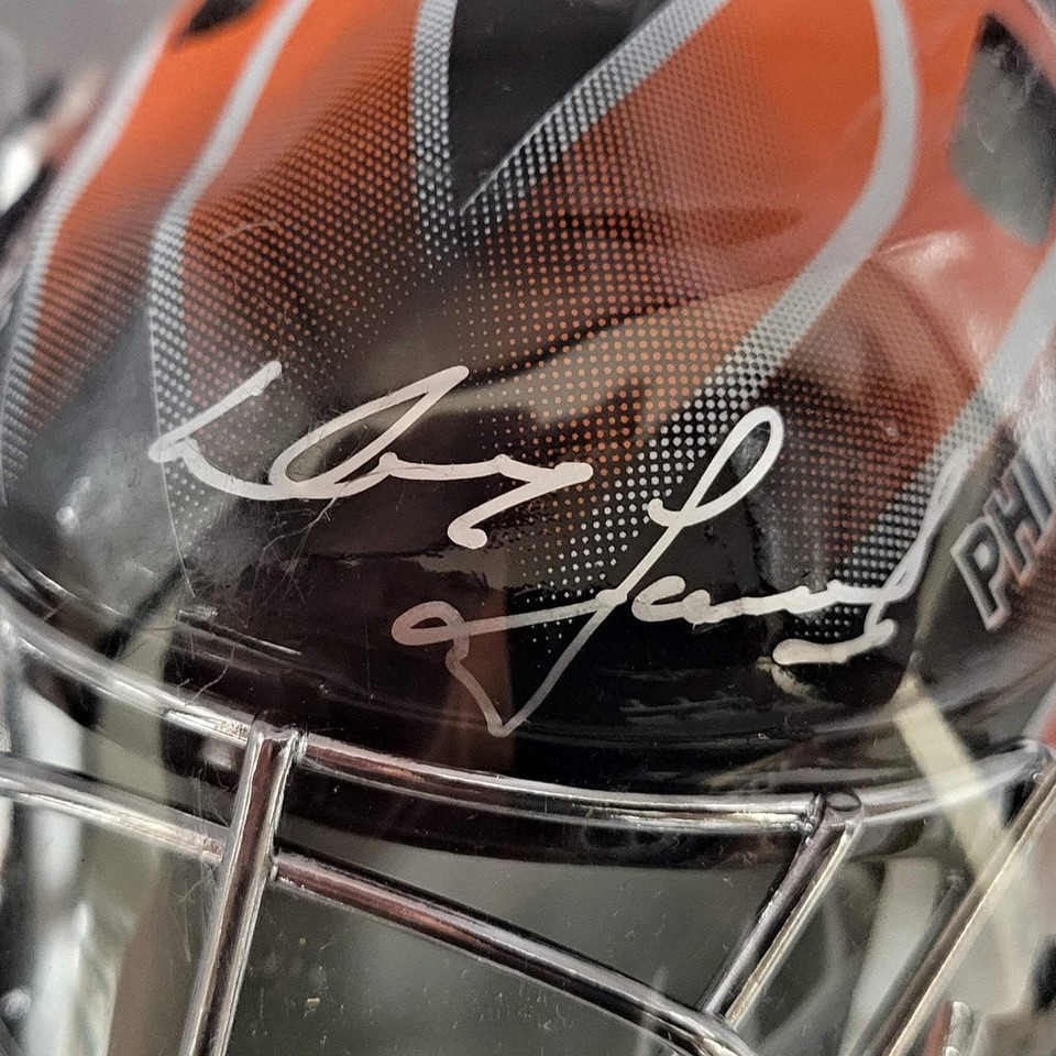 Philadelphia Flyers Doug Favell Autographed Mini Helmet With COA | eBay