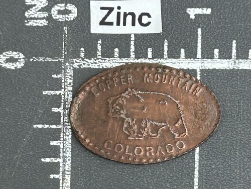 Bear Copper Mountain Colorado CO Elongated Pressed Smashed Souvenir ...