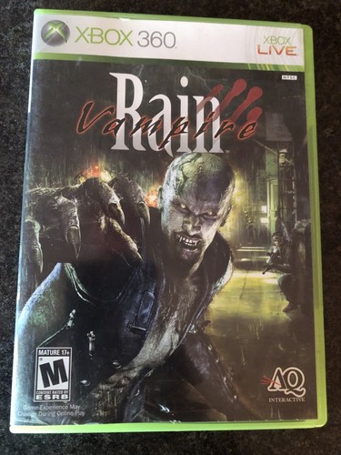 VAMPIRE RAIN X-BOX XBOX 360 COMPLETE GAME CASE AND MANUAL NES HQ | eBay