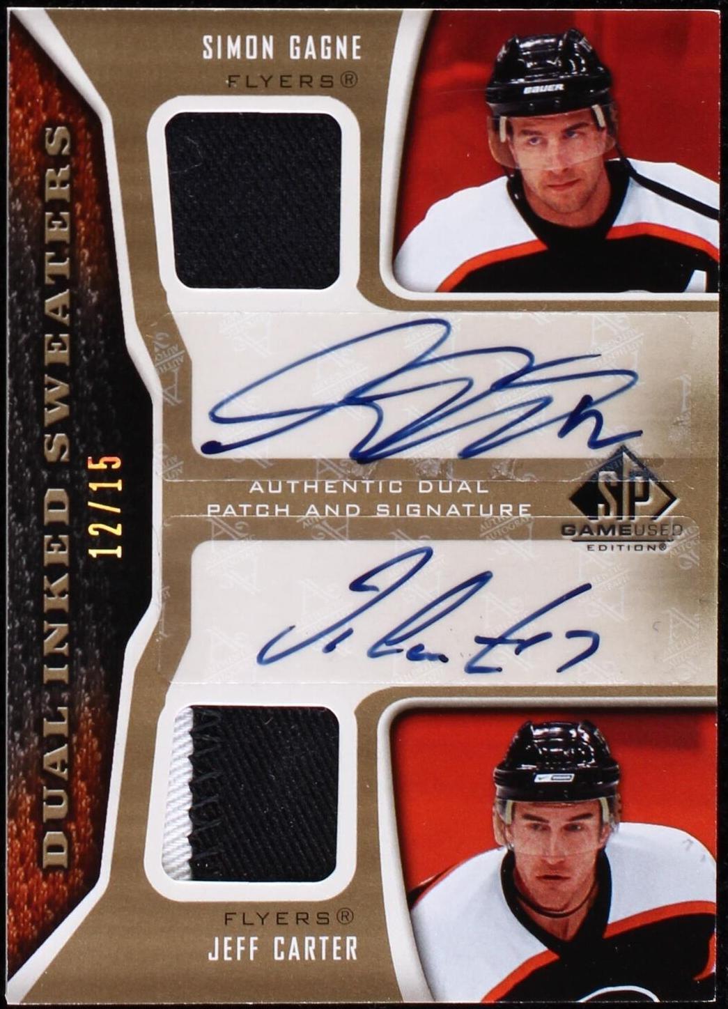 2006-07 SP Game Used Edition - Dual Inked Sweaters Jeff Carter, Simon ...