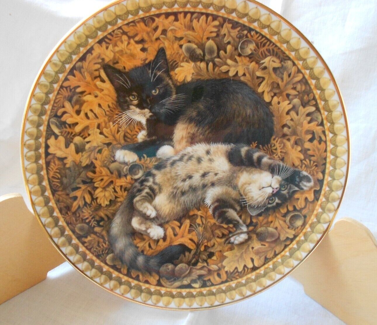 Vintage Lesley Anne Ivory cat plates 'Meet My Kittens' - Jan - Dec, all ...