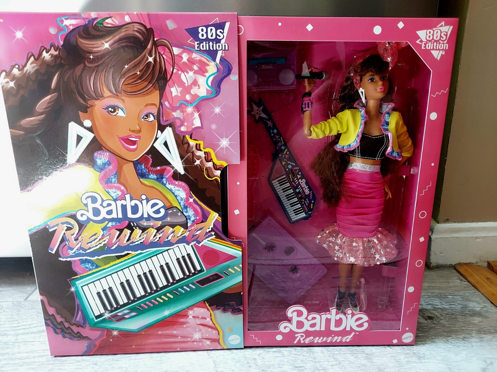 Barbie Rewind 80s Edition Night Out Fashion Brunette Doll Steffie Face ...