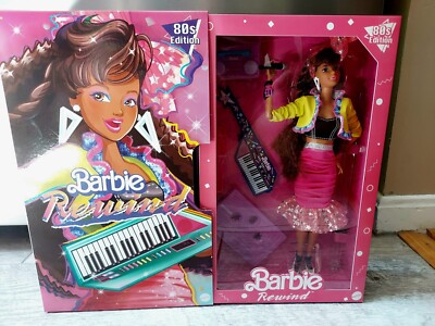 Barbie Rewind 80s Edition Night Out Fashion Brunette Doll Steffie Face ...
