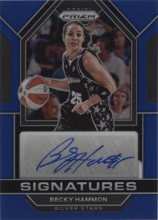 2023 Panini Prizm WNBA - Signatures Becky Hammon #SG-BHM Blue Prizm /49 ...