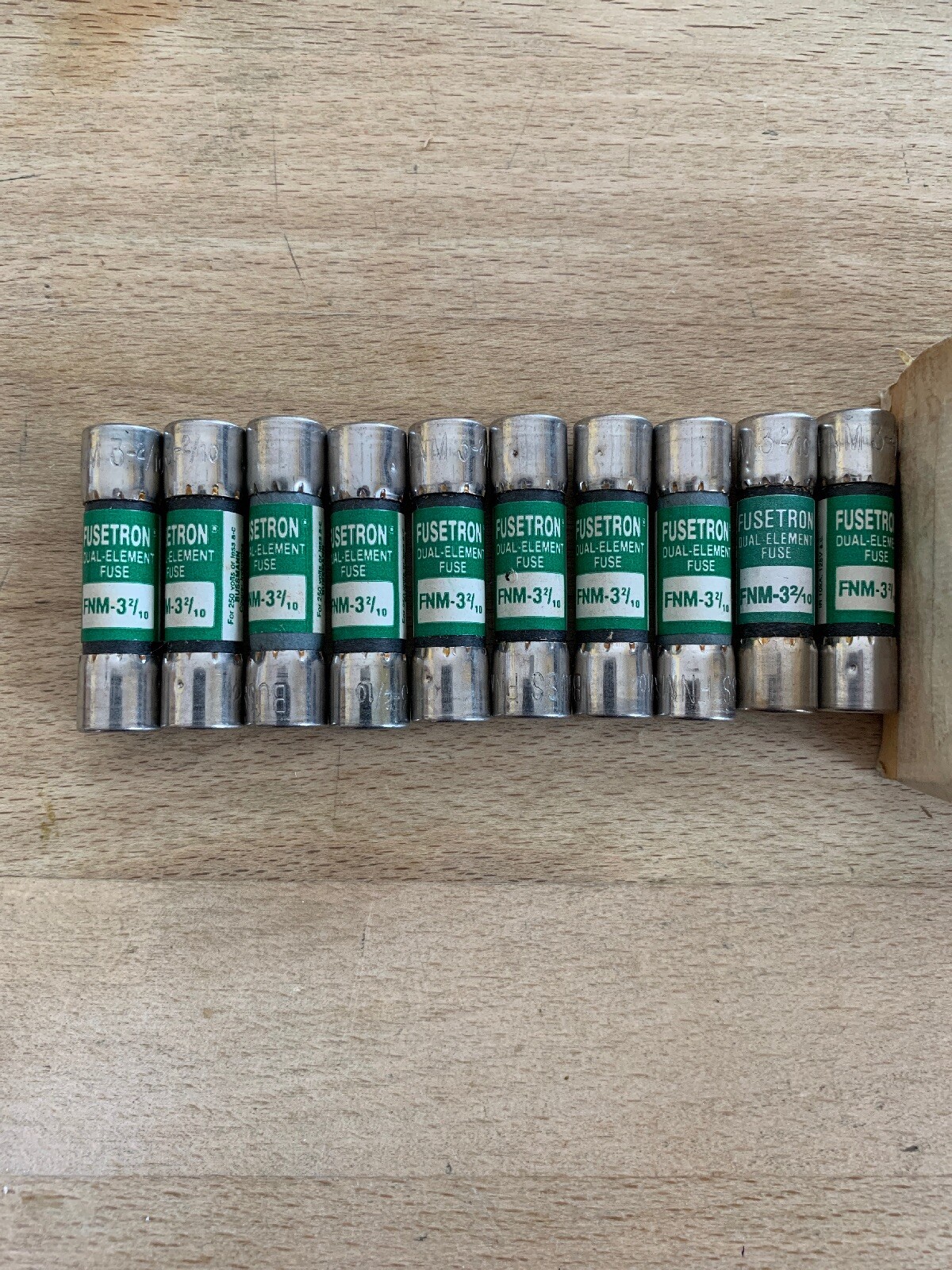 10 New Buss FNM 3-2/10 Fusetron Dual Element Fuses FNM 3 2/10. Free ...