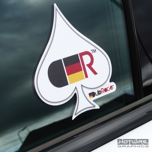 DUBRACE Club Car Sticker - VAG - VW AUDI - Ace of Dub Logo - Euro Pro ...