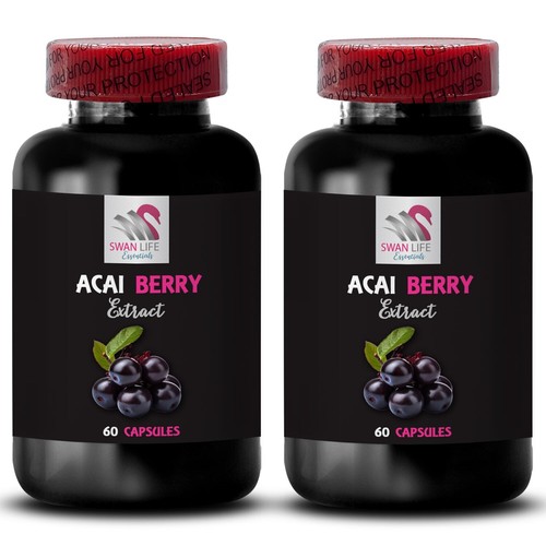 Wellness boost - ACAI BERRY EXTRACT - Body balance 2 Bottles 120 Caps ...