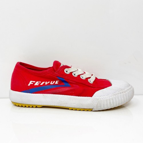 Feiyue Boys Fe Lo 1920 Red Round Toe Lace Up Casual Shoes Sneakers Size ...