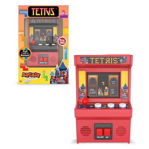Arcade Classics Tetris - Retro Mini Arcade Game with Full Color Screen ...