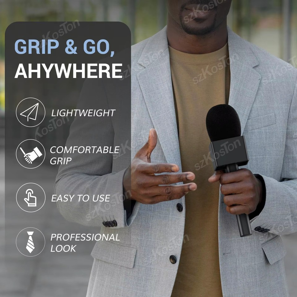 DJI Mic 1/2/3 Rhode GO Interview Handle Adapter - Wireless Microphone ...