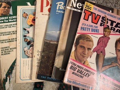 Huge Lot of 7 Vintage Magazines Scrapbook/Junk Journal Ephemera 1940 ...