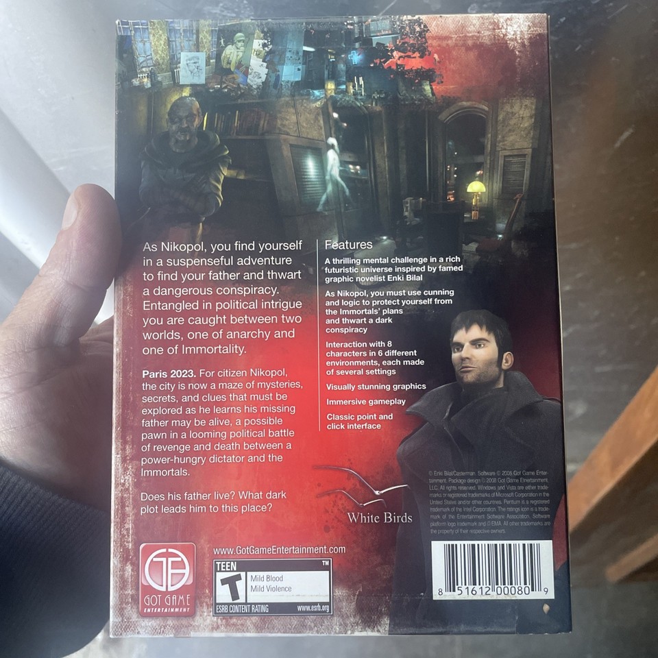 Nikopol Secrets of the Immortals PC Computer Video Game New Sealed FREE ...