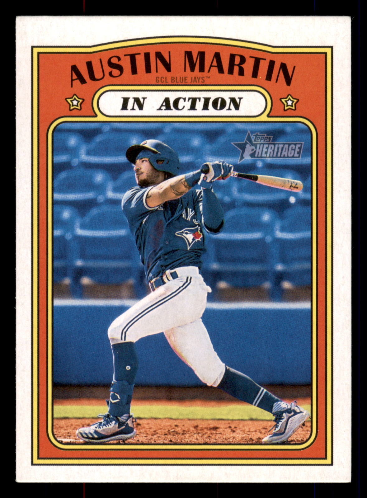 2021 Topps Heritage Minor League Austin Martin #186 GCL Blue Jays | eBay