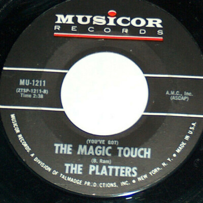 45 RPM The Platters Magic Touch I'll Be Home Musicor Blues Vinyl Record ...