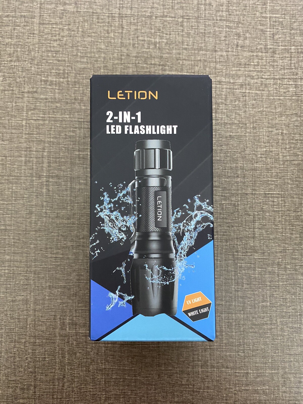 Letion Black Light UV Flashlight LED UV Torch 2 in 1 UV Blacklight With ...