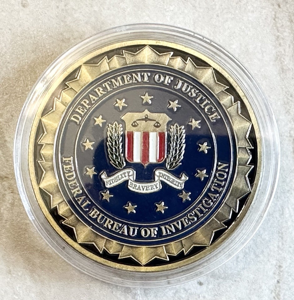 FBI Challenge Coin Federal Bureau Of Investigation United States DOJ ...