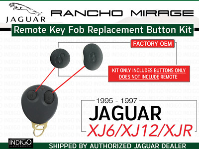 New Jaguar Remote Key Fob Replacement Button Kit 1995-1997 XJ6 XJ12 XJR ...