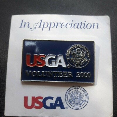 Vintage USGA Volunteer 2000 Enamel Pin United States Golf Association ...