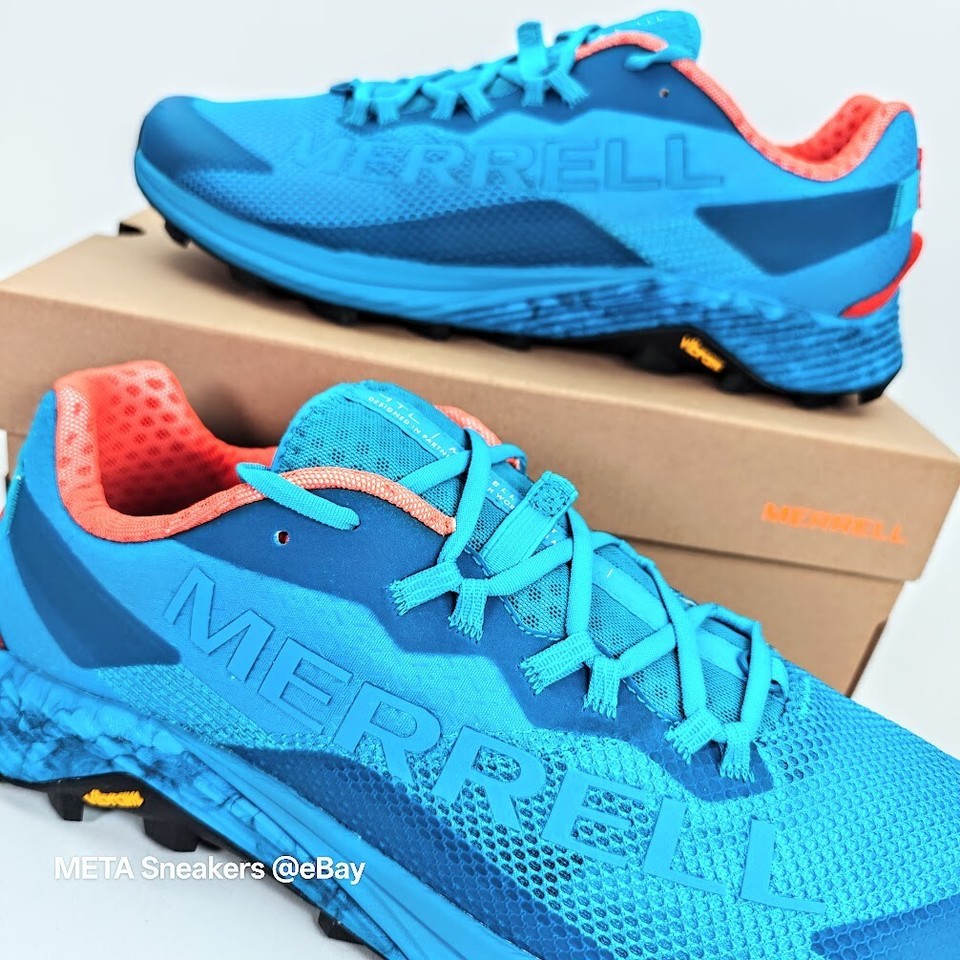 Merrell US 11.5 Men's Blue/Orange Tahoe Trail Runner MTL Long Sky ...