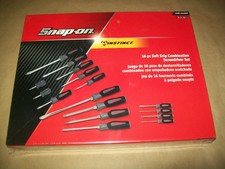 Snap-on Red 16 PC Instinct Soft Grip Screwdriver Set in Foam SGDX160BFR ...
