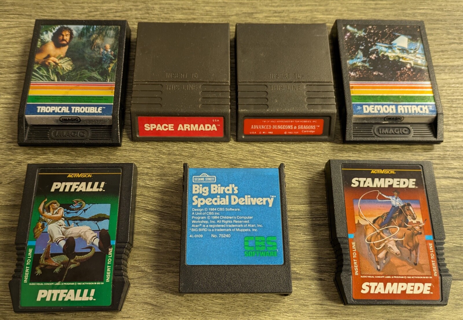 Lot Of 9 Intellivision, Activision, Imagic Retro Games "Demon Attack ...