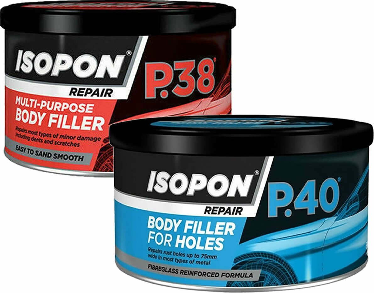 U-Pol David's Isopon P38 P40 Body Filler Compound Car Body Repairkit ...