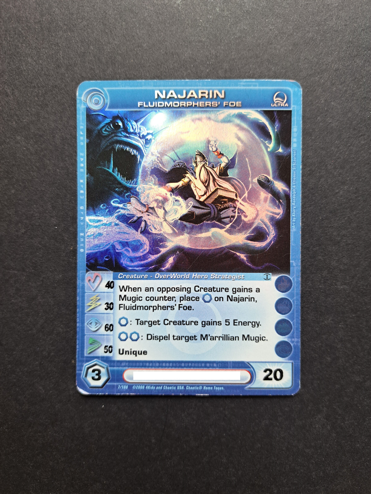 Najarin : Fluidmorphers' Foe (Max Courage) Ultra Rare Chaotic TCG | eBay