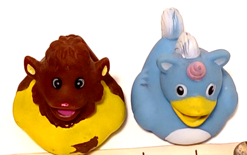 2 Collectible Rinco 02720 Rubber Ducks 0213-00719 Cow Ducky, 0202-05119 ...